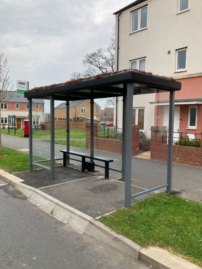 Living Roof Bus Shelter UK | Secure & Weatherproof Aluminium - The ...